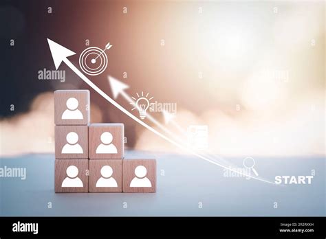 Winners Figures On Pedestal And Losers On Floor Business Hierarchy Ranking Wooden Doll Woman