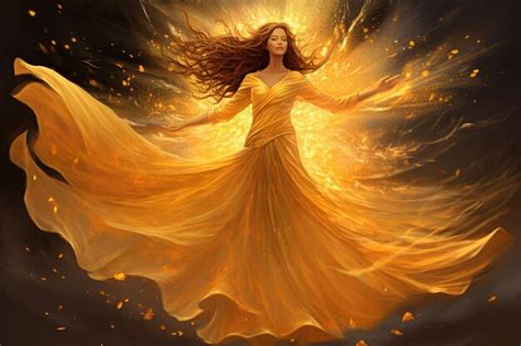 Premium Photo Glowing Grace Gold Background Photo