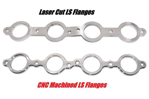 Chevy Gen Iii Iv Ls Round Port Billet Cnc Stainless Header Flanges