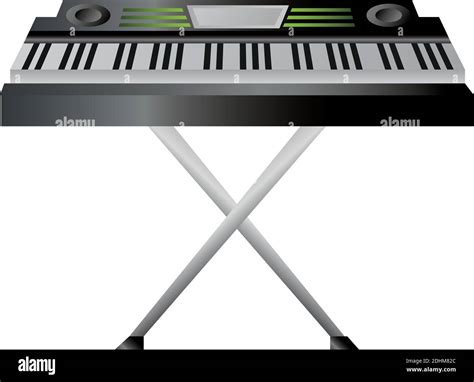 Synthesizer Keyboard Musical Instrument Vector Illustration Detailed Icon Stock Vector Image
