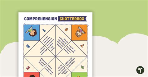 Comprehension Chatterbox Teaching Resource Teach Starter Comprehension Chatterbox Teaching Resource Teach Starter