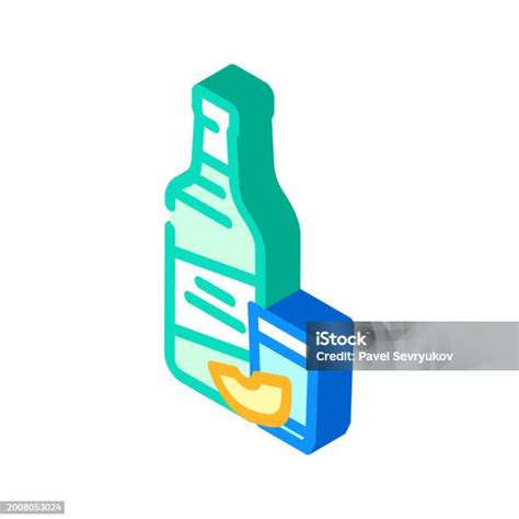 소주 병 한국 요리 등각 투영 아이콘 벡터 일러스트 레이 션 0명에 대한 스톡 벡터 아트 및 기타 이미지 0명 김밥 깨