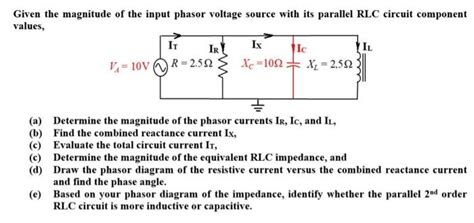 Solved Given The Magnitude Of The Input Phasor Voltage