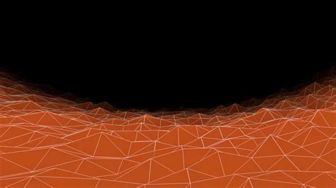 Premium Photo Flying Above Plexus Grid Landscape On A Dark Background Seamless Loop Animation