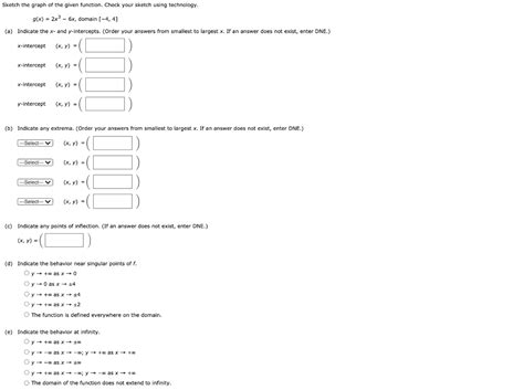 Solved Sketch The Graph Of The Given Function Check Your Chegg Com