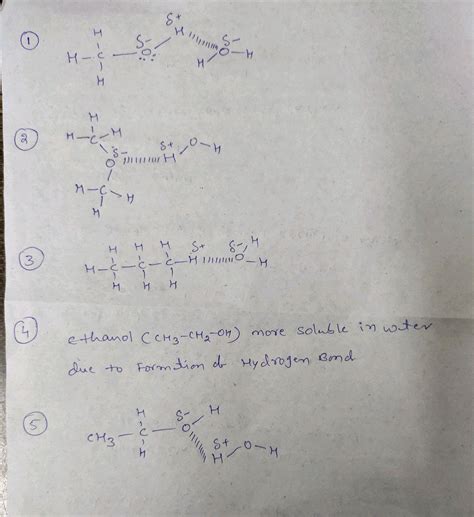 Solved 1using The Lewis Structures Shown Above Draw A Molecular