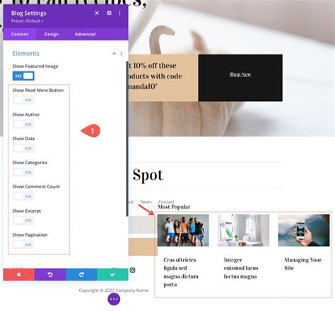 how to design floating cards using divi s blog module