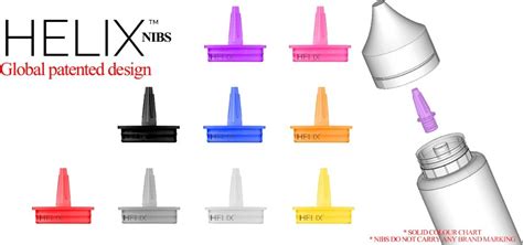HELIX NIBS Ml TRANSPARENT COLOURS Vape Distribution