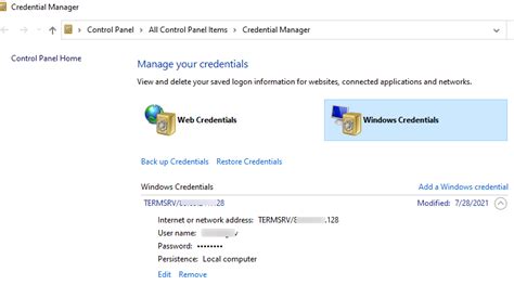 managing saved passwords using windows credential manager windows os hub