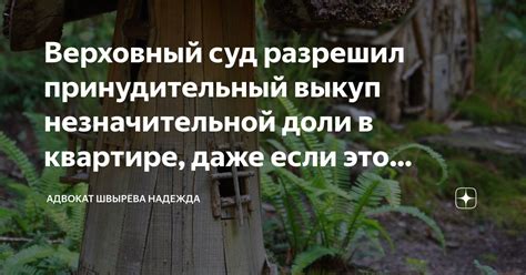 Верховный суд разрешил принудительный выкуп незначительной доли в квартире даже если это