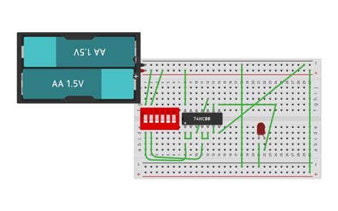 Circuit Design Nand Circuit Tinkercad