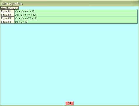 Systems Of Nonlinear Equations