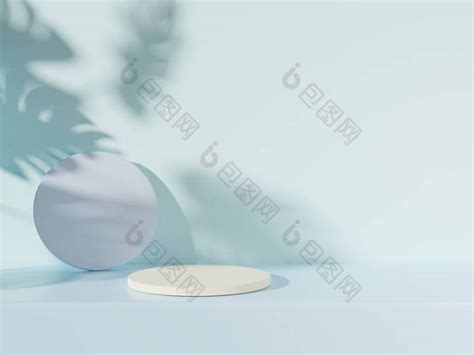 基座平台的三维渲染抽象最小显示空空间美容图片 包图网企业站