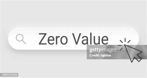 Zero Value Search Bar With Cursor On Blank Background High Res Vector