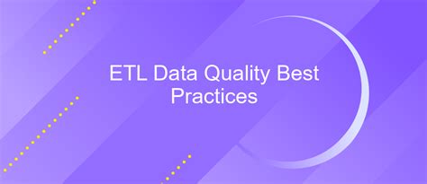 Etl Data Quality Best Practices Apix Drive