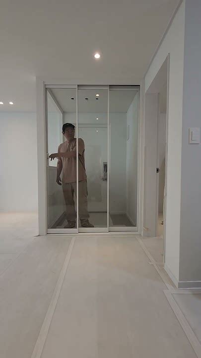 솜씨중문 아파트 인테리어현장 ㄱ자현관중문 중문설치 Youtube