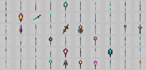 RPG Pack Weapons Sprites By FortressSide
