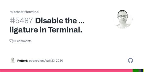 Disable The Ligature In Terminal · Issue 5487 · Microsoftterminal