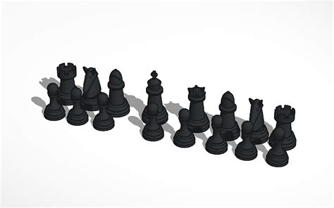 3d Design Blacks Pices Tinkercad