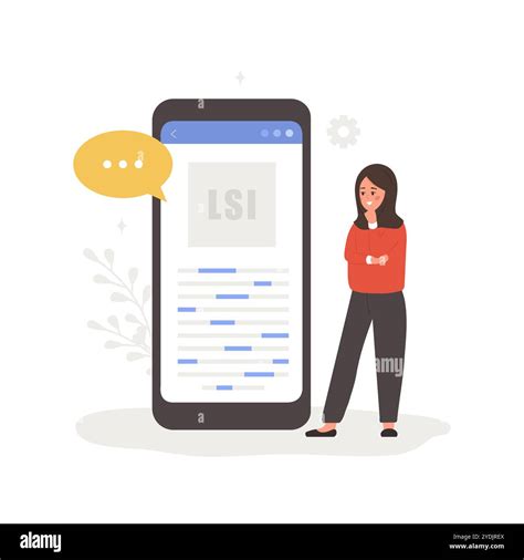 Lsi Keyword Service Latent Semantic Indexing Search Engine Marketing Vector Illustration In