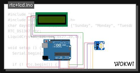 Rtc Lcd Ino Wokwi ESP32 STM32 Arduino Simulator