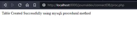 PHP MySQL Create Table MySQLCode