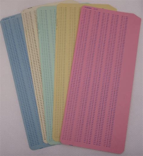 IBM Punch Cards Set Of 10 Punch Cards Junk Journal Supplies Etsy