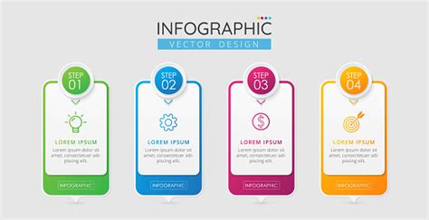 아이콘과 프레젠테이션 배너 워크플로 레이아웃 프로세스 다이어그램 순서도 정보 그래프를 위한 4가지 옵션 또는 단계가 있는 인포