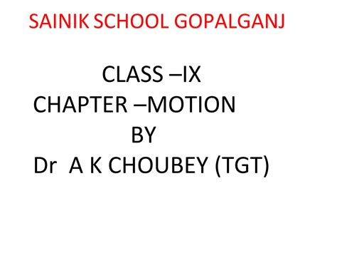 Class 9 Motion Ppt Ncert Chapter For Class 9 Pptx