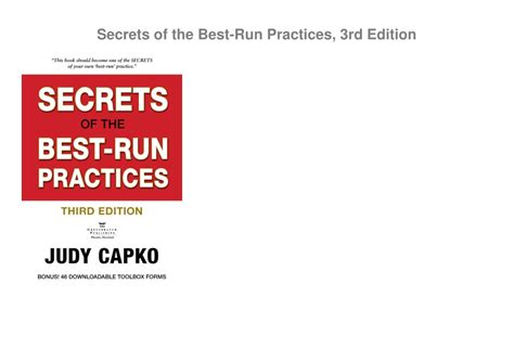 Ppt ‹download› Free Pdf Secrets Of The Best Run Practices 3rd