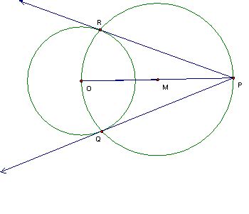 How To Directions For Constructing A Tangent To A Circle From Point Not On Circle Using GSP