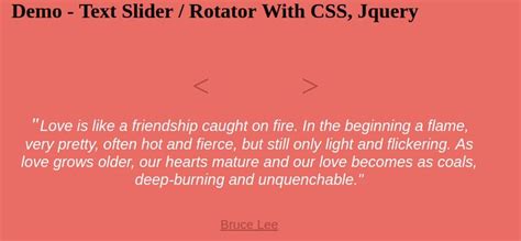 Create Simple Text Slider Rotator With Css Jquery Without Plugin