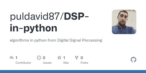 GitHub Puldavid DSP In Python Algorithms In Python From Digital Signal Porcessing