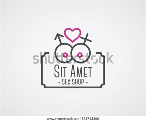 Cute Sex Shop Logo Badge Design Stock Illustration Shutterstock