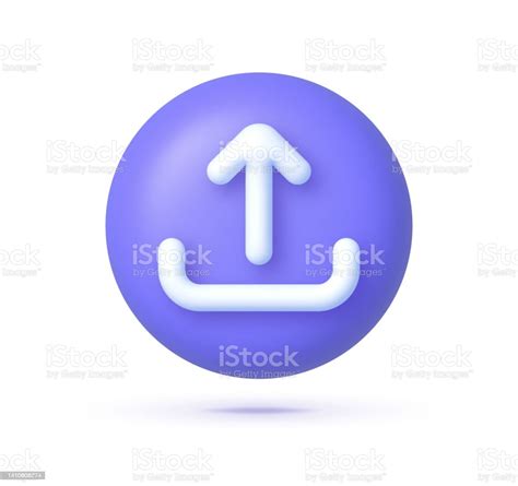 모바일 앱 디자인을위한 현실적인 업로드 고립 된 배경 데이터 저장 클라우드 저장소 아이콘입니다 벡터 일러스트 레이 션 파일 0명에 대한 스톡 벡터 아트 및 기타 이미지