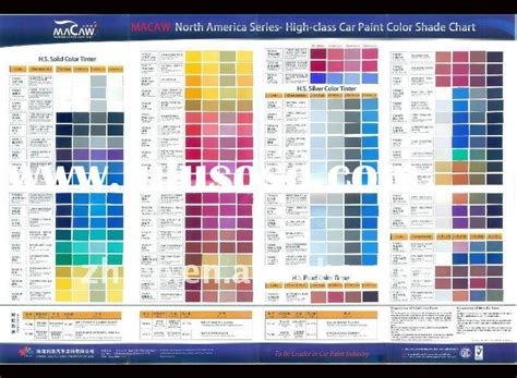 Auto Paint Codes Car Paint Colors Paint Color Chart Paint Colors