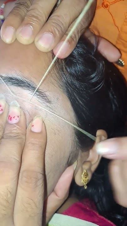 Threading Youtubeshorts Left Threading Threading At Home Threadingwork 😊👍🏻 Youtube