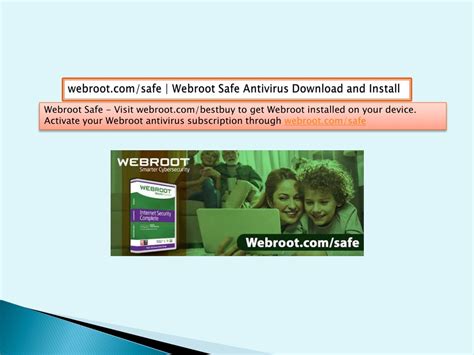 PPT Webroot Com Safe Webroot Safe Antivirus Download And Install PowerPoint Presentation