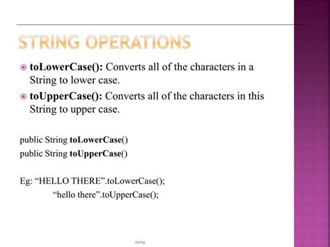 Ppt String Class In Java Powerpoint Presentation Free Download Id9183098