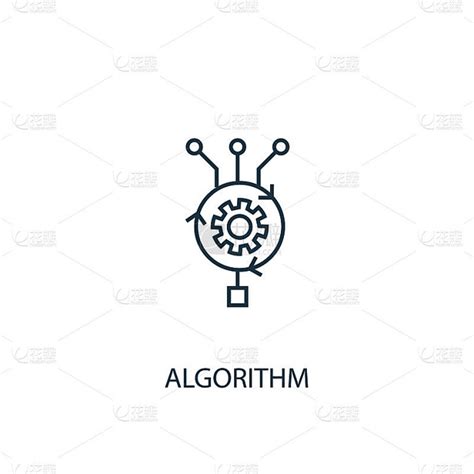 算法图标。简单元素说明