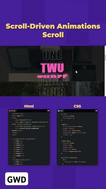 scroll animation css htmlcssjavascript javascript html webdesign scroll frontend webdev