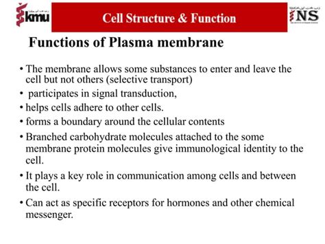 Lecture 3 Cellstructurefunctionppt