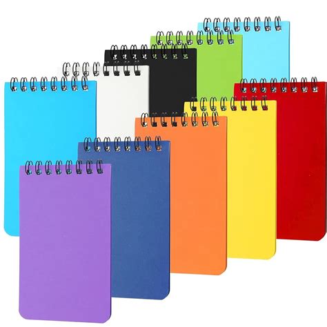 Vexquivera 10pcs Small Notebooks Pocket Sizesmall Notepad Mini Notepads Pocket Notepad Mini