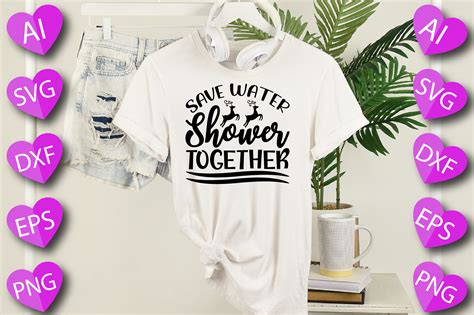 Save Water Shower Together Graphic By Shinecreativestore Creative Fabrica