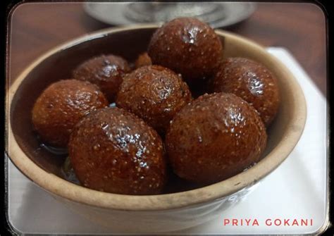 Garam Garam Rava Gulab Jamun From Leftover Ghee Residue Recipe By Priya Gokani Cookpad