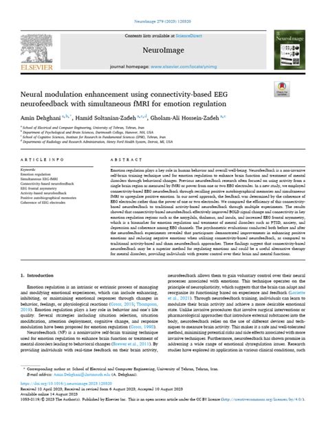 Neural Modulation Enhancement Using Connectivity Based Eeg
