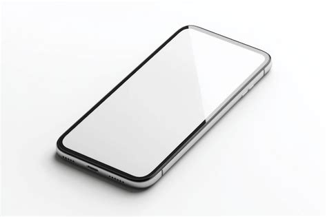 Modern Smartphone Mockup On Isolated Background Created With Generative