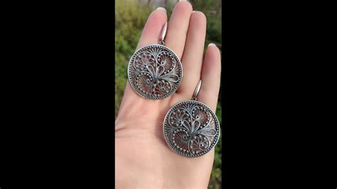 Крупные ажурные серьги для вас Серебро 925 пробы с чернением Английский замок Паспортный 2025