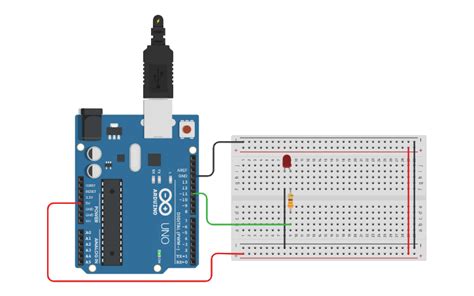 Circuit Design Led Control Using Serial Monitor Tinkercad