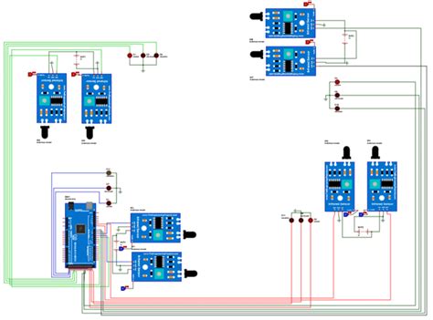 simulation circuit of self adaptive traffic signal system connections download scientific